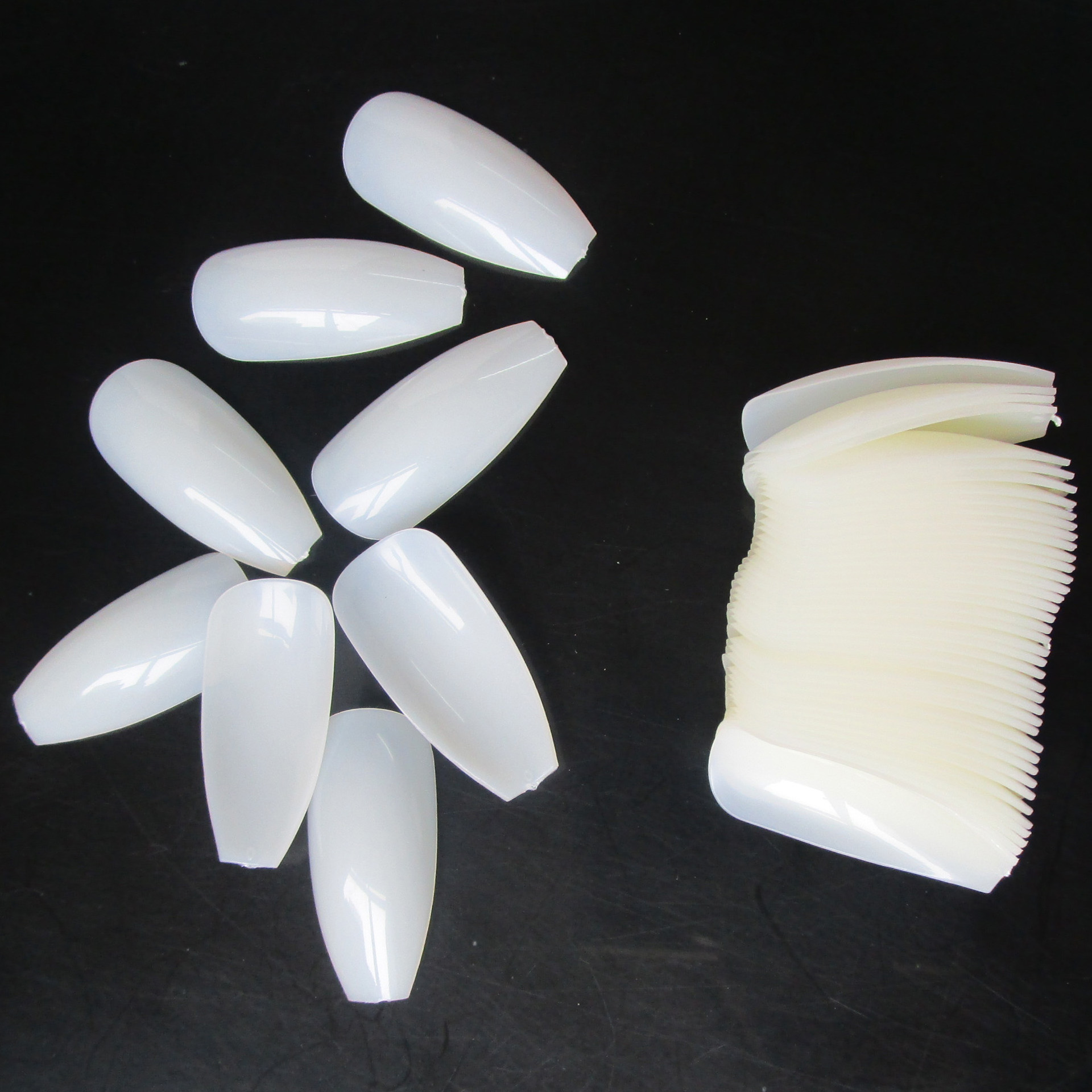 500pcs Coffin False Nails Artificial Natural Full Cover Ballerina Fake